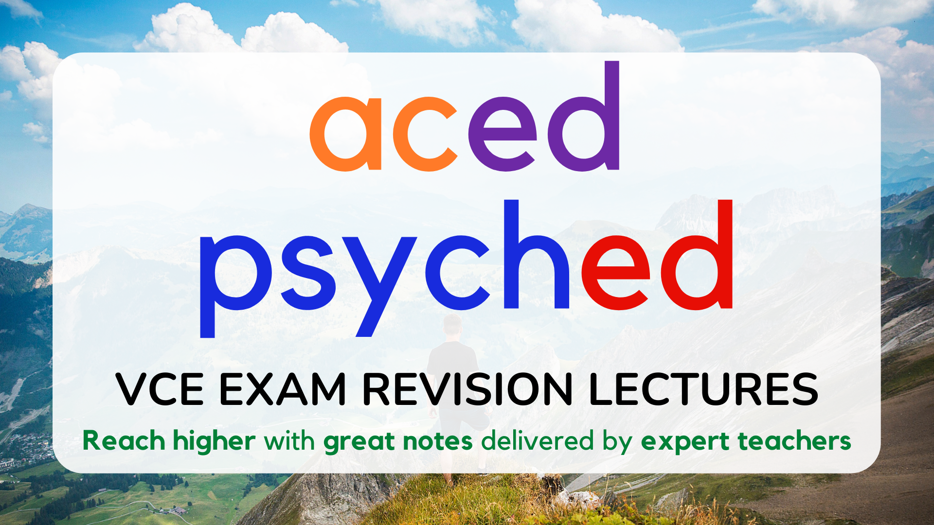 ACED + Psyched VCE Exam Revision Lectures – ACED + Psyched VCE Revision ...